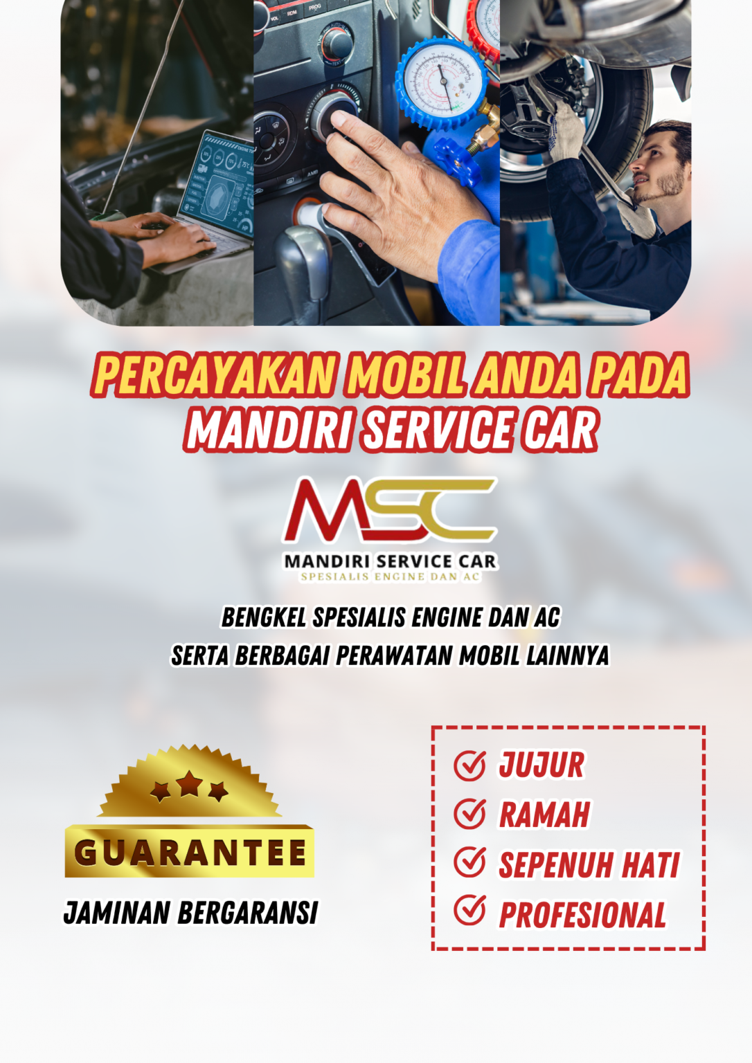 Promo Cuci Ac 155ribu - Mandiri Service Car